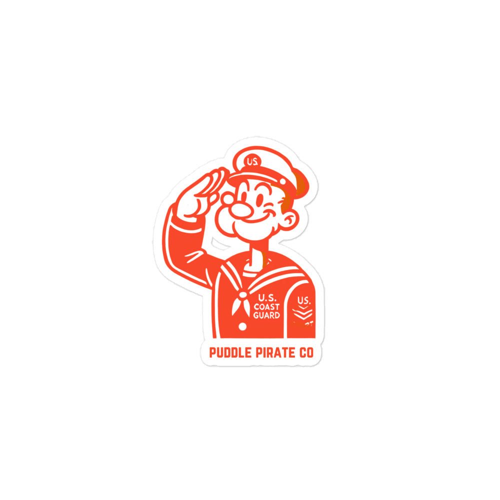Puddle Pirate Popeye Sticker – Puddle Pirate Co.