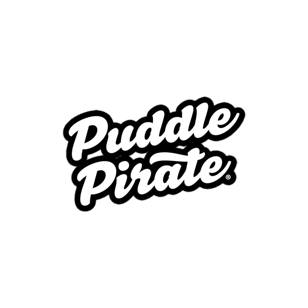 Puddle Pirate Sticker White – Puddle Pirate Co.