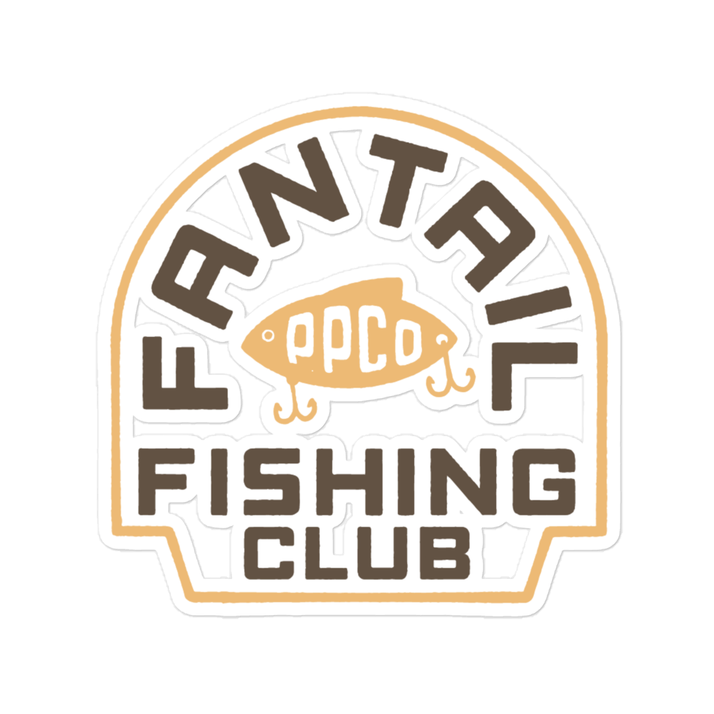 Fantail Fishing Club Sticker – Puddle Pirate Co.