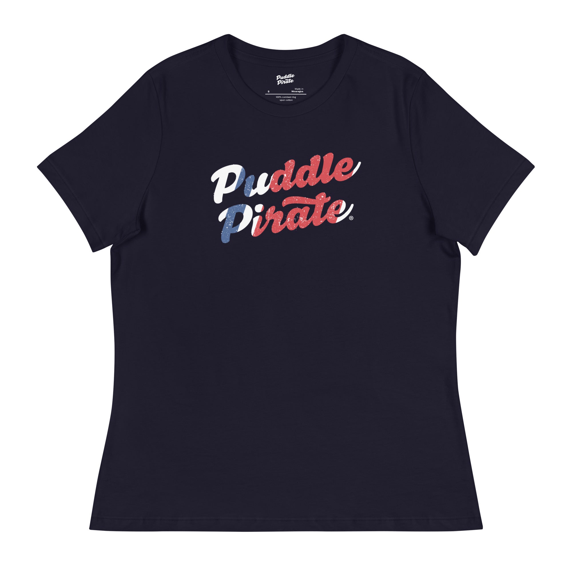 Women's Puddle Pirate Stripe Tee – Puddle Pirate Co.